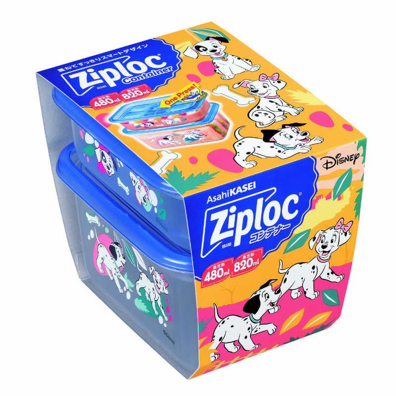 旭化成ホームプロダクツ ジップロック コンテナー 長方形480ml＆820ml 各1個入 Disney 25秋 : コジマYahoo!店 - 通販 - Yahoo!ショッピング