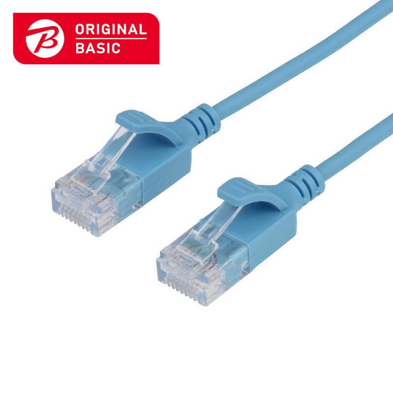 ORIGINALBASIC LANケーブル [10m /カテゴリー6A /スリム] ブルー OB-L6A1-1000SL-BL : コジマYahoo!店 - 通販 - Yahoo!ショッピング