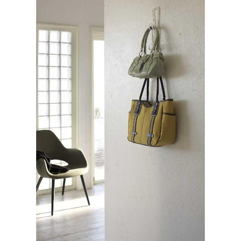山崎実業 チェーン ジョイントバッグハンガーS ホワイト(Chain Joint Bag Hanger WH) ホワイト 6510 ...