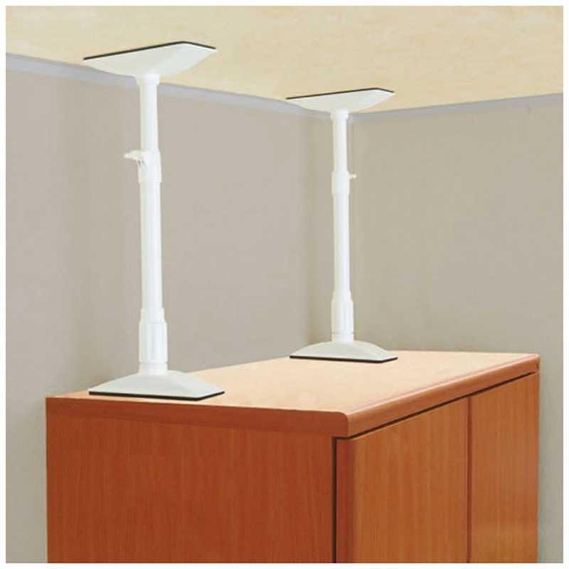 アイリスオーヤマ IRIS OHYAMA 家具転倒防止伸縮棒M 2本セット KTB‐40 ホワイト 【SALE／57%OFF】