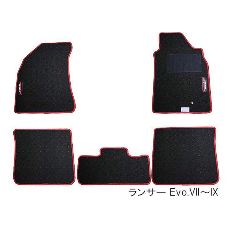 MONSTERSPORT フロアマット ランサーEvo7〜9/ランサーエボリューション7-9MR[CT9A]用 EVO7 EVO8 EVO ...