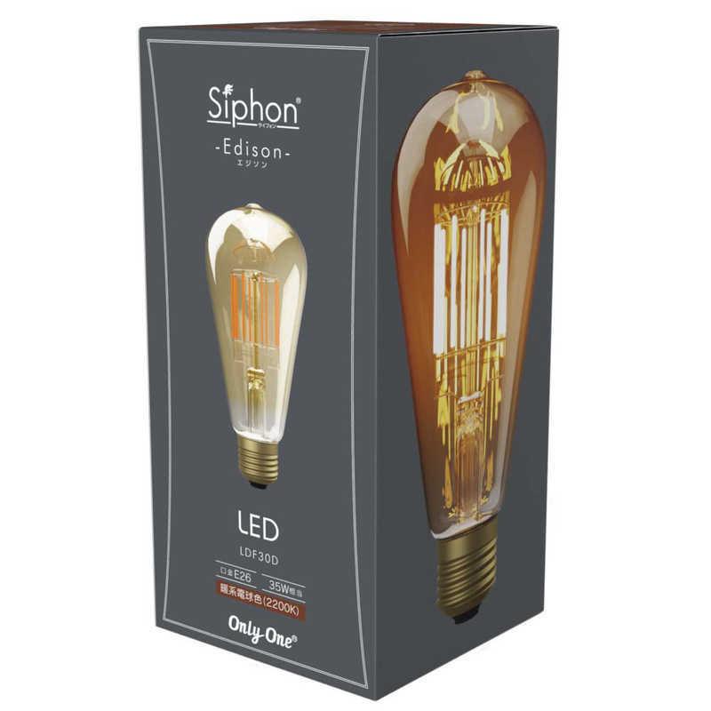 ビートソニック フィラメントLED電球 Siphon エジソン Siphon [E26/35W相当/電球色/1個/全方向タイプ] LDF30D :4944799039703:コジマYahoo ...