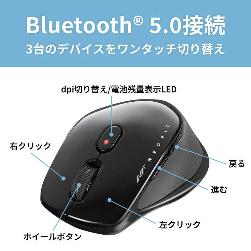 BUFFALO マウス NEO FIT 切替機能付 [BlueLED /無線(ワイヤレス) /5ボタン /Bluetooth] ブラック ...