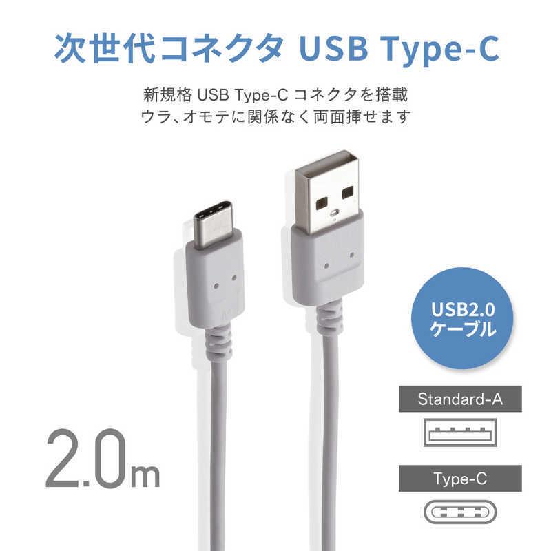 ELECOM エレコム ELECOM 2.0m USB-C⇔USB-A 2.0ケーブル 充電・転送 MPA-XACX20WH : コジマYahoo!店 - 通販 - Yahoo!ショッピング