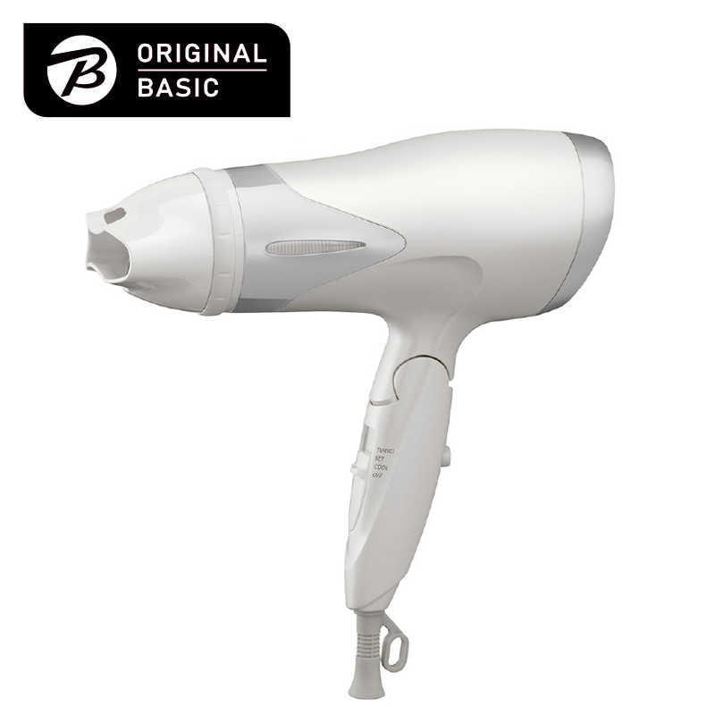 ORIGINAL BASIC ORIGINALBASIC ヘアドライヤー ホワイト [ 大風量 / 速乾 マイナスイオン ] OBD-9125/W : コジマYahoo!店 - 通販 ...