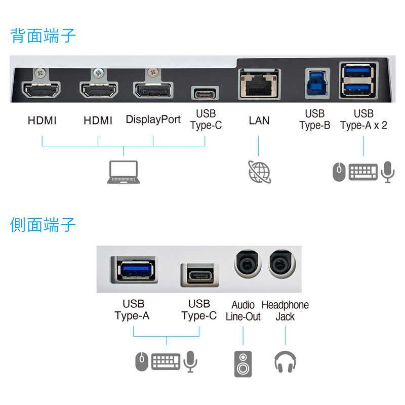 EIZO USB-C接続 PCモニター FlexScan ホワイト [27型 /4K(3840 EIZO USB-C接続 PCモニター FlexScan ホワイト [27型 /4K(3840
