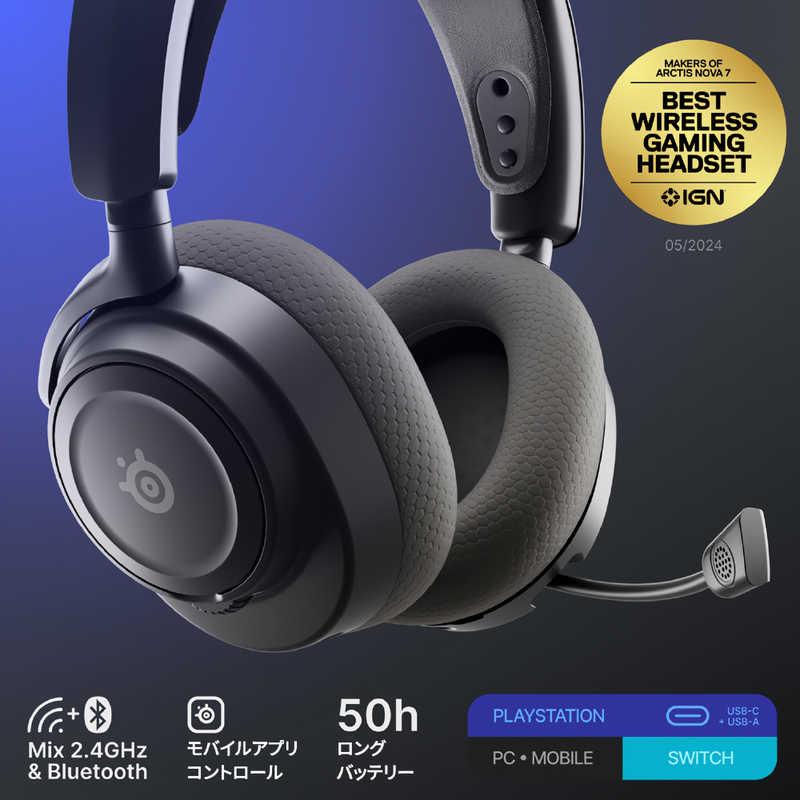 STEELSERIES Arctis Nova 7P Gen 2 [ワイヤレス(Bluetooth＋USB-C) / 両耳 ヘッドバンドタイプ ...