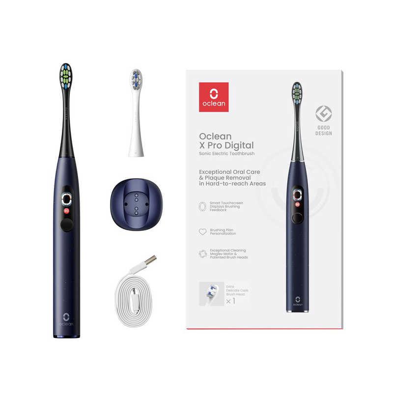 OCLEAN 音波電動歯ブラシ Oclean X Pro Digital [ 音波振動式 ] ダークブルー Y2076DBL : コジマYahoo!店 - 通販 - Yahoo!ショッピング