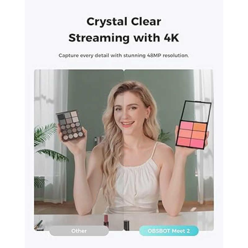 OBSBOT MEET 2 4K Webカメラ ウェブカメラ AI搭載 4800万画素 HDR Meet2 : コジマYahoo!店 - 通販 - Yahoo!ショッピング