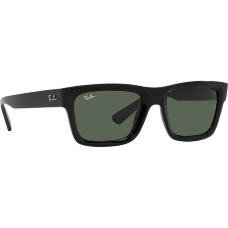 レイバン RayBan サングラス WARREN BIO-BASED 57mm ポリッシュブラック/ダークグリーン RB4396F ...