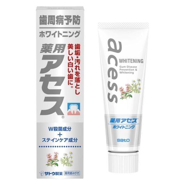 薬用アセス ホワイトニング 90g 佐藤製薬 歯磨き粉 歯周病予防 W殺菌成分 歯垢除去 着色汚れ :HJ67048:LOHACO Yahoo!店 - 通販 - Yahoo!ショッピング