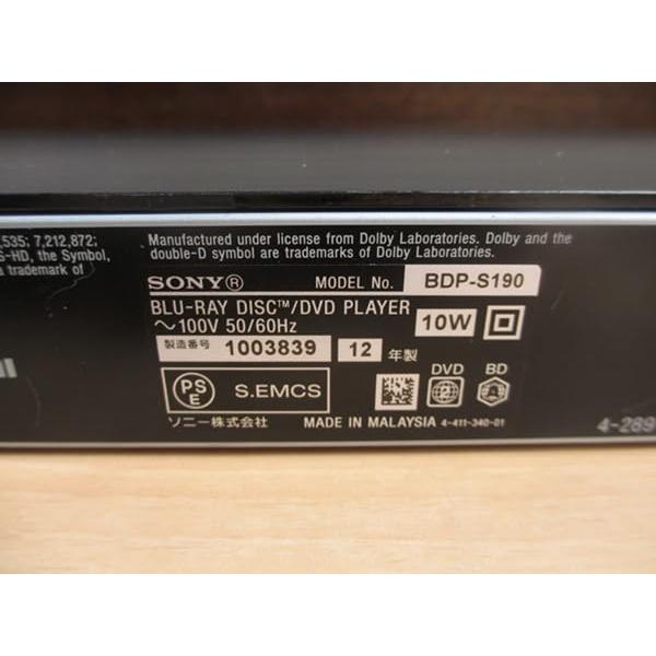 SONY ブルーレイディスクプレイヤー/DVDプレーヤー BDP-S190 : MahanA Elua - 通販 - Yahoo!ショッピング