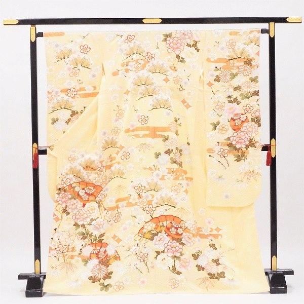 正絹振袖 中古販売 和柄引き立つはんなりクリーム : 舞衣夢 - 通販 - Yahoo!ショッピング