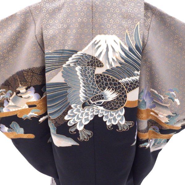 七五三フルセット 5歳 グレー 富士山に羽ばたく鷹 【販売】【中古】 身長約102から105cm : 舞衣夢 - 通販 - Yahoo!ショッピング