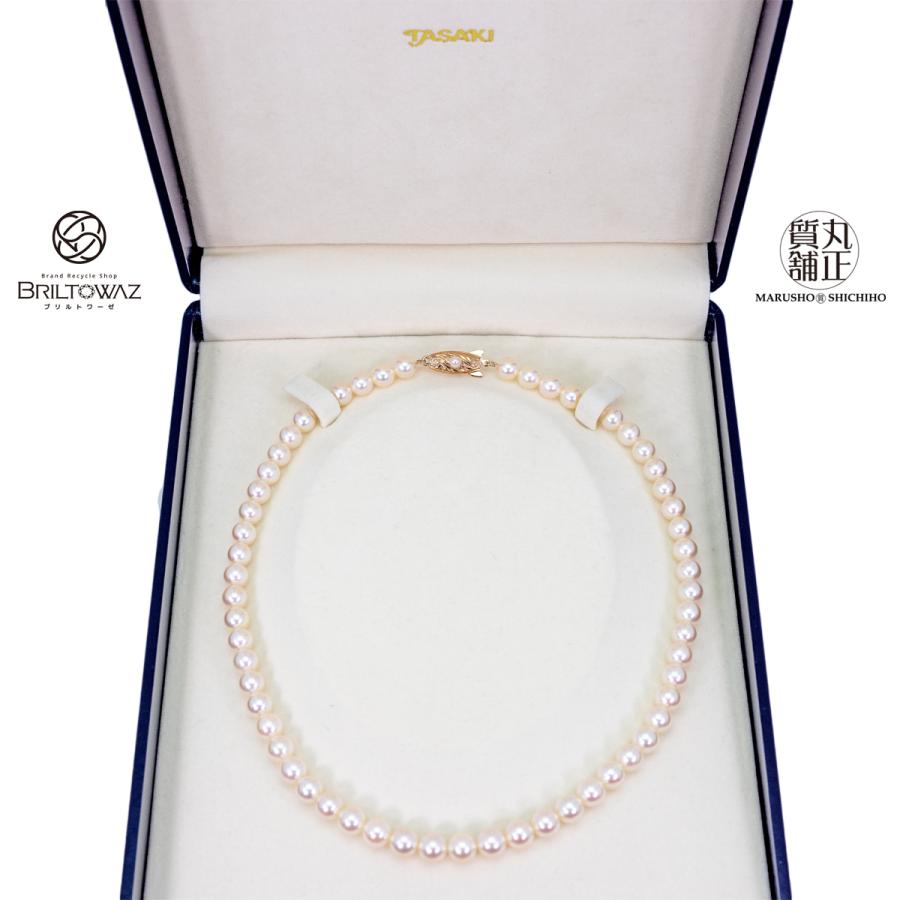 TASAKI (メーカー仕上げ)田崎真珠 K14 アコヤパール ネックレス 6〜6.5mm玉 YG あこや タサキ 和玉 USED 送料無料（M211537s) : 質屋 丸正質舗 Yahoo ...