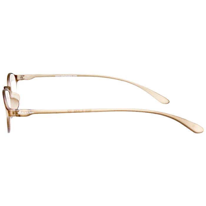 Belle et Claire(ベルエクレール) リーディンググラス 老眼鏡 フィッツ・オーバル ライトブラウン(クリアタイプ) 度数：＋1. ...