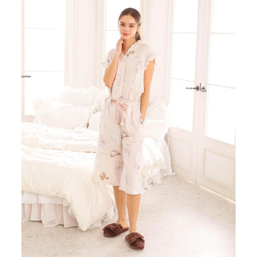 Narue ナルエー公式 パジャマ ルームウェア レディース 春 夏 柄 綿100% ガーゼ ピンク ブルー ベージュ M L ダブルガーゼ ...