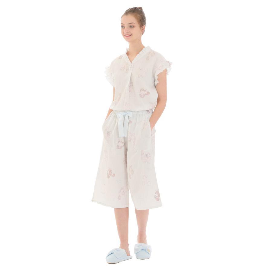 Narue（ナルエー） ナルエー公式 パジャマ ルームウェア レディース 春 夏 柄 綿100% ガーゼ ピンク ブルー ベージュ M L ...