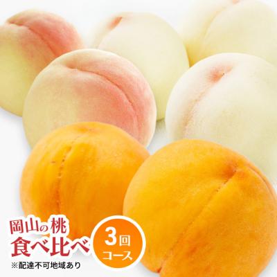 ふるさと納税 瀬戸内市 【2025年先行受付】 岡山 の 桃 食べ比べ 定期便 3回コース [No.5735-1479] : さとふる - 通販 - Yahoo!ショッピング