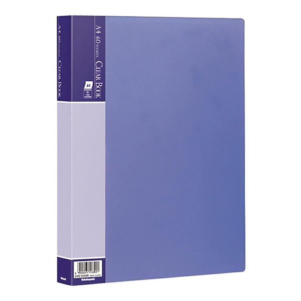 ナカバヤシ クリアブックE ベーシックカラー A4判 60P ブルー/CBE1034B ブラック/CBE1034D 受発注商品 : フイルム&雑貨 写楽 - 通販 - Yahoo!ショッピング