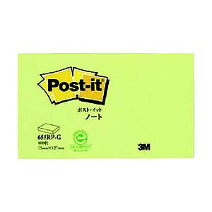 3Mジャパン 3M ポスト・イット 75X127mm 100枚 グリーン 655RP-G :0021200514593:ソフマップ Yahoo!店 - 通販 - Yahoo!ショッピング