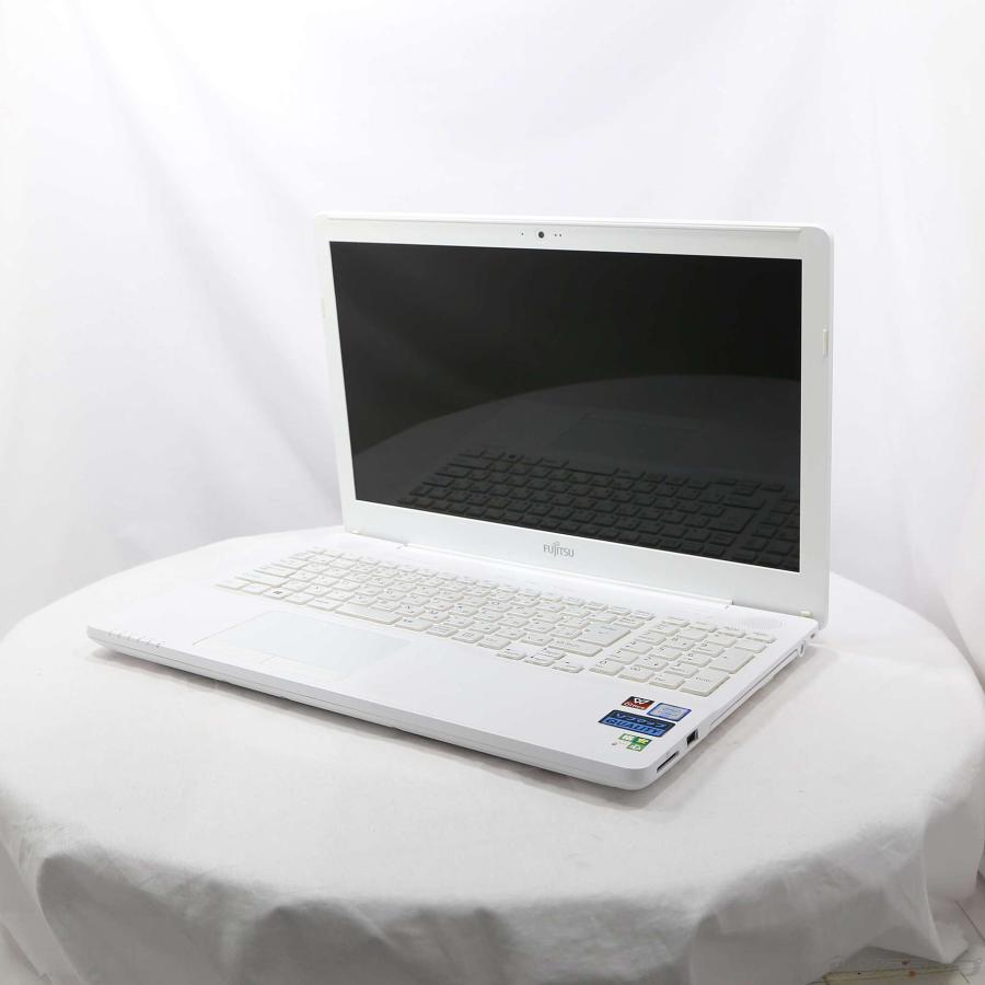 富士通（FUJITSU） 〔中古〕FUJITSU(富士通） 格安安心パソコン LIFEBOOK AH50／A3 FMVA50A3WP プレミアムホワイト 〔Windows 10 ...