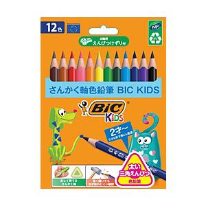 BICジャパン さんかく軸色鉛筆 12色セット BIC KIDS(ビックキッズ) BKEVOTRI12E : ソフマップ Yahoo!店 ...