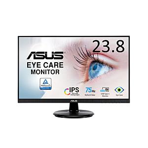 ASUS ASUS(エイスース) USB-C接続 PCモニター Eye Care ブラック VA24DCP [23.8型 /フルHD(1920 ...