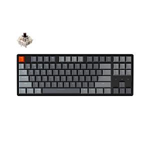 キークロン キーボード Keychron K8 ホットスワップ RGBライト 茶軸(英語配列) K8-87-Swap-RGB-Brown-US [有線・ワイヤレス /Bluetooth・USB ...