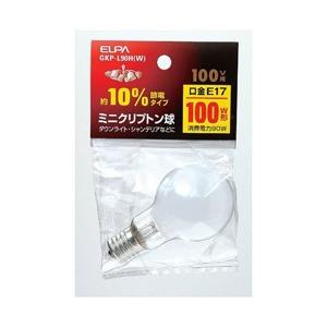ELPA 10％節電ミニクリプトン球（100W形・口金E17・100Vタイプ） GKP-L90H(W) : ソフマップ Yahoo!店 ...