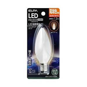 ELPA LED装飾電球 「LEDエルパボールmini」（シャンデリア球形・全光束50lm／電球色相当・口金E17） E17LDC1L-G-E17-G322 : ソフマップ Yahoo!店 ...