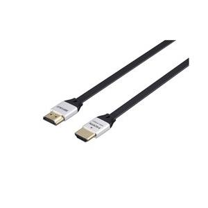 BUFFALO(バッファロー) 1.5m[HDMI ⇔ HDMI] 4K・3D・イーサネット対応 HDMIケーブル フラットモデル BSHD3F15BK :4950190365594 ...