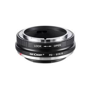 K＆F Concept マウントアダプター KF-FDRF （キヤノンFDマウントレンズ → キヤノン│RFマウント変換） 絞りリング付き ...
