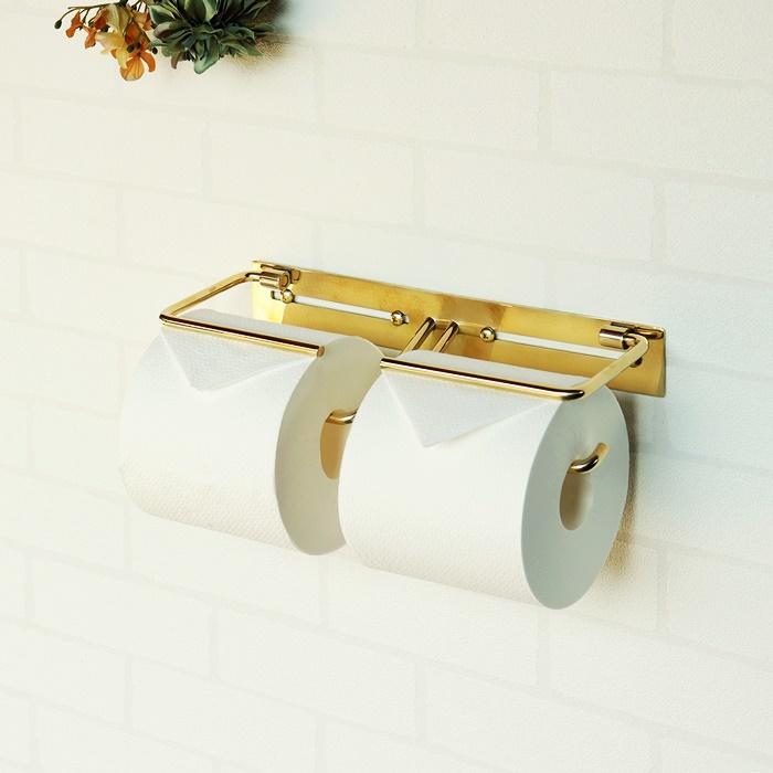 トイレットペーパーホルダー アンティークゴールド ダブル 真鍮製 高級感 ブラス 2連 2個付け クラシック 北欧 おしゃれ ヨーロピアン ヨーロッパ 西洋 紙巻器 : 家具のショウエイ ...