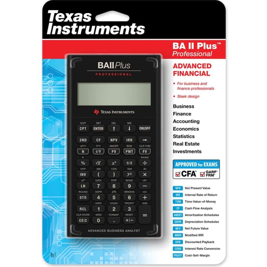 Texas Instruments BA II Plus Professional Financial Calculator [並行輸入品 ...
