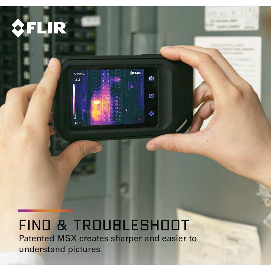 FLIR (フリアー) C5 19200画素 赤外線サーモグラフィー Wi-Fi + クラウド接続 LEDライト 三脚用ネジ穴 89401-0202 【並行輸入品】 : YMストア Yahoo ...
