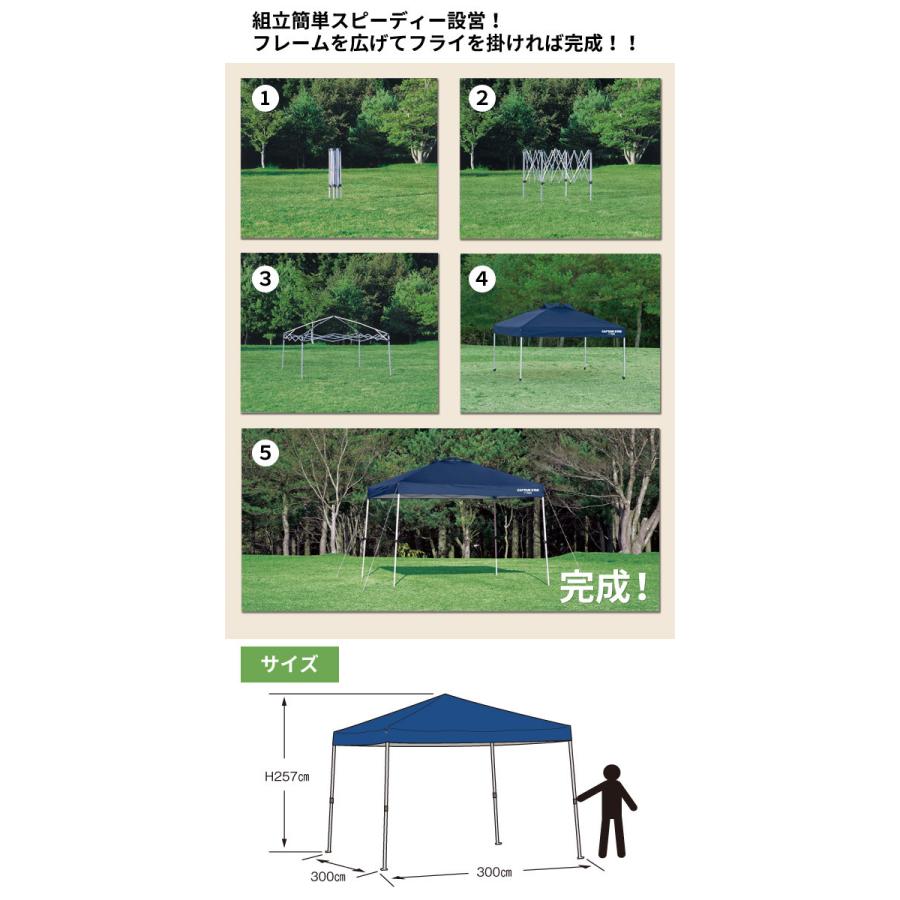 CAPTAIN STAG キャプテンスタッグ クイックシェードDX 300UV-S キャスターバッグ付 300×300cm M-3271 : 生活館Livinza ヤフー店 - 通販 ...
