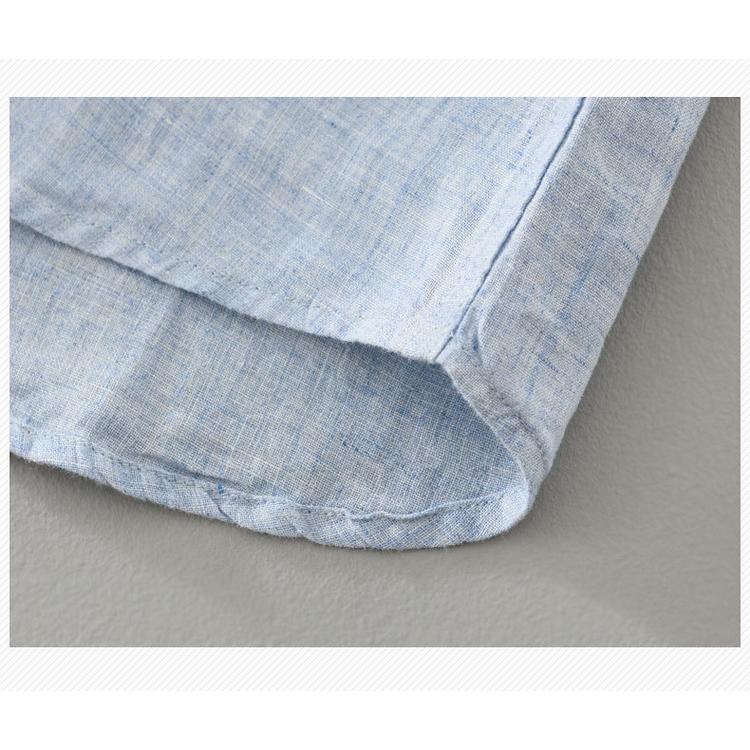 亜麻シャツ 涼しい リネンシャツ メンズ シャツ カジュアルシャツ