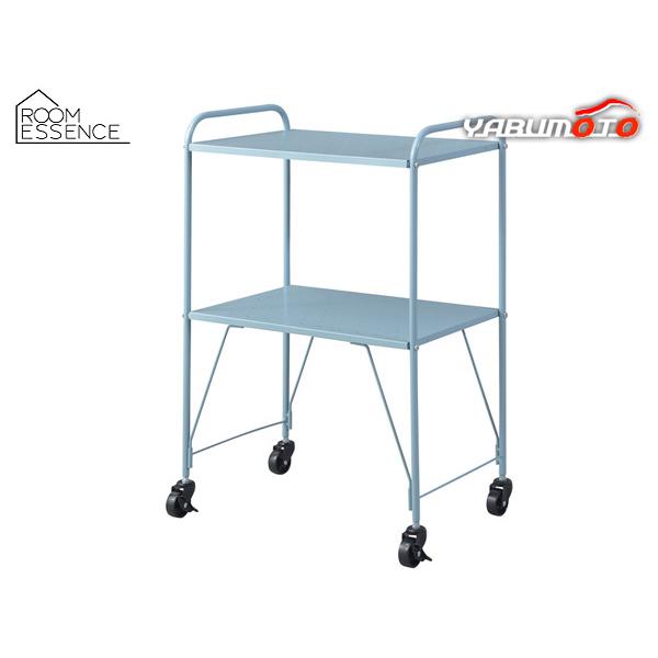 東谷 サイドワゴン ブルー W53×D35×H75.5 LFS-883BL キャスター 移動 便利 マルチ ワゴン デスク回り メーカー直送 ...