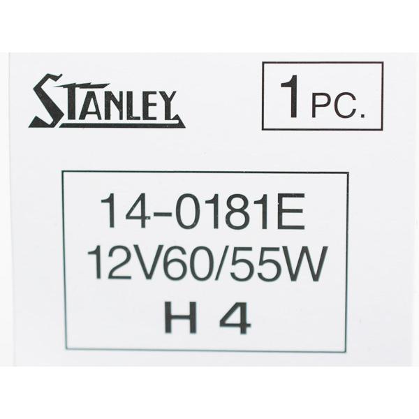 スタンレー電気 ハロゲン 12V 60/55W H4 T14.2 P43t-38 14-0181E スタンレー STANLEY ハロゲンバルブ 1個 : プロツールショップヤブモト - 通販 ...
