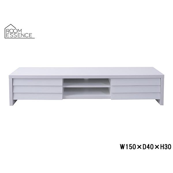 東谷 LE ローボード ホワイト W150×D40×H30 LE-455WH 組立式 白 テレビ台 TV台 引き出し付 メーカー直送 送料無料 : プロツールショップヤブモト - 通販 ...