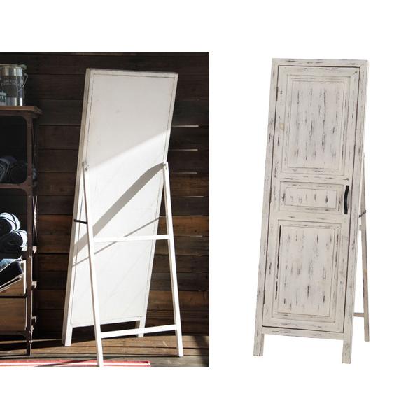 東谷 ソーレ ドアミラー ホワイト W45×D45×H134 TSM-13WH ドア型ミラー 扉 姿見 鏡 レトロ モダン メーカー直送 送料無料 :AZMY-TSM-13WH-01:プロ ...