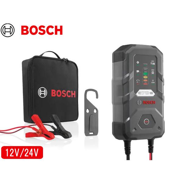 BOSCH（DIY、工具） BOSCH バッテリーチャージャー 12V/24V BBC-C70B 簡単操作 BAT-C7後継機種 Rモード ...