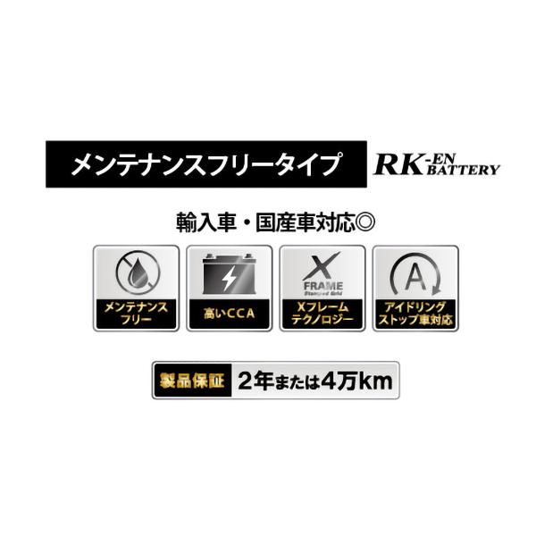 KBL RK-EN EFB バッテリー LN3 輸入車用 欧州車 米国車 国産車 対応 強化型液式 メンテナンスフリー 送料無料 : プロツールショップヤブモト - 通販 - Yahoo!ショッピング
