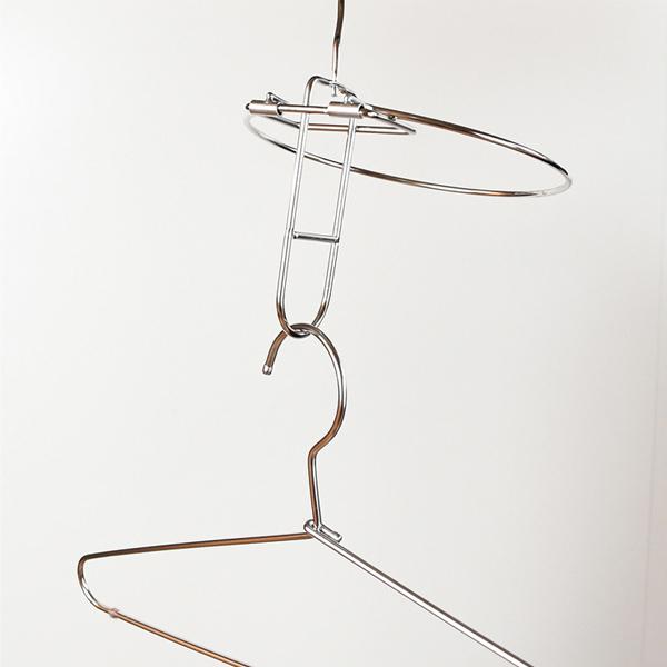 パーカーハンガー ステンレス製 パール金属 メタリア HB-6186 / ランドリー 洗濯 物干し パーカー用 ハンガー シンプル ワイヤー シルバー 丈夫 便利 ...