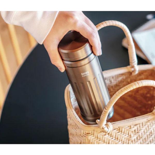 QAHWA コーヒーボトル2 410ml シービージャパン カフア / 水筒 保温 保冷 コーヒー専用 テフロン加工 グレー ブルー ベージュ アイボリー おしゃれ CB JAPAN : Y ...