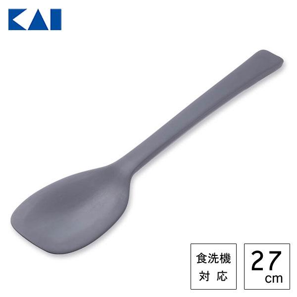 貝印 シリコーンスプーン 27cm KK DH8101 / 食洗機対応 一体型 ヘラ スプーン 取り分け 炒め物 黒 ブラック 便利 シリコン製 : Y-NETS Yahoo!店 - 通販 ...