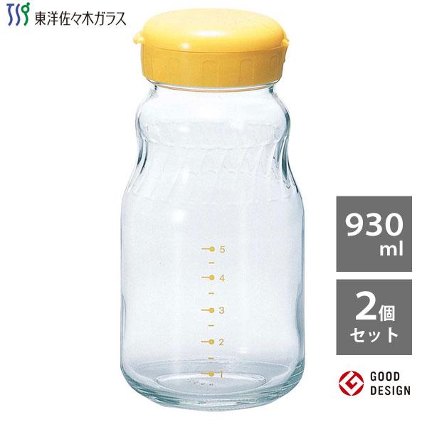 東洋佐々木ガラス わが家のかくし味 たれ編 (大) 930ml (2個セット) 漬け上手 I-77827-Y-YK-JAN / 日本製 保存びん 瓶 タレ 容器 ポット 便利 グッドデザイン賞 ...