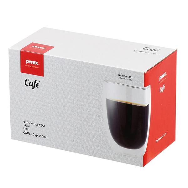 PYREX ダブルウォールグラス 350ml 2pcs パイレックス CP-8539 / グラス コップ カップ 2個組 耐熱 ガラス クリア おしゃれ パール金属 : Y-NETS ...