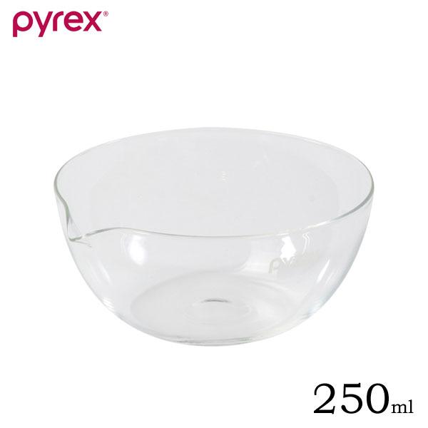 PYREX（パイレックス） Blow口付ボウル 250ml CP-8642 / 食洗機対応 電子レンジ可 注ぎ口付き ボール ドレッシング 便利 耐熱ガラス クリア 透明 便利 パール金属 ...